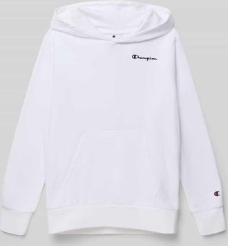 Champion Hoodie mit Label-Stitchings und K&auml;nguru-Tasche