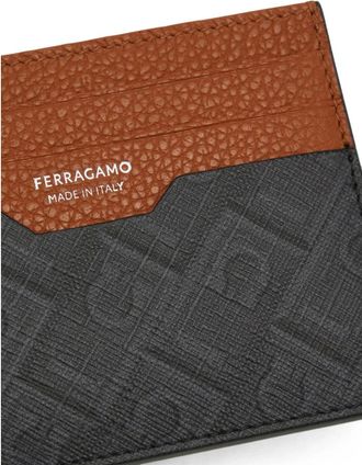 Ferragamo Grine Card Case - Black