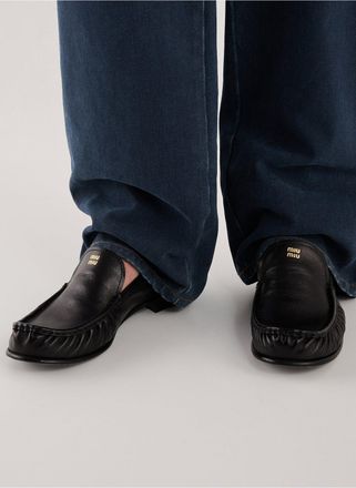 Miu Miu Mocassins en cuir de buffle