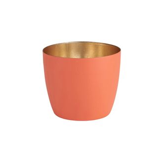 Gift Company Madras, Windlicht, M, Light Coral/nudegold