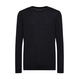 Kiton Rundhals-Wollpullover - - Knitwear - Herren - Blau - 2XL