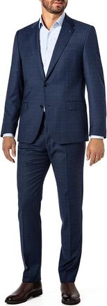 Digel Herren Anzug blau Schurwoll-Stretch