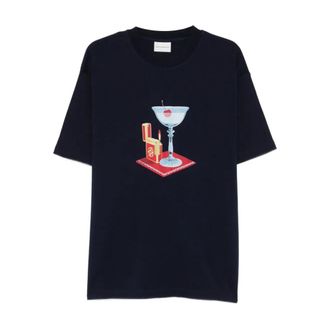 Dr&ocirc;le de Monsieur T-Shirt Cocktail - - Tops - Herren - Blau - M