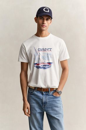 GANT Herren Graphic T-Shirt (XXXL) EGGSHELL