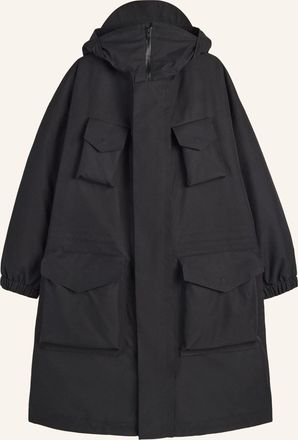Yohji Yamamoto Y-3 Gtx Gepolsterter Kapuzenmantel schwarz