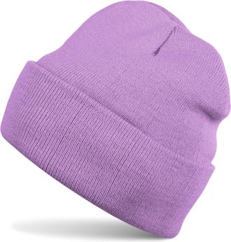 styleBREAKER Unisex Beanie M&uuml;tze einfarbig | Klassische Feinstrick Winter Strickm&uuml;tze mit breitem Umschlag | Elastische Beanie in vielen Farben f&uuml;r Damen und Herre