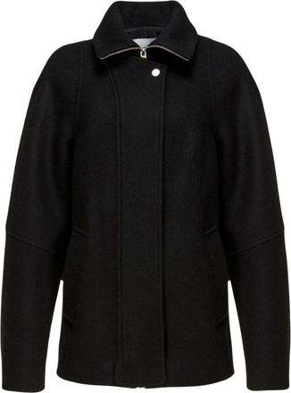 VSP Vsp, Femme, Manteaux, Noir, Taille: 36 FR Lilie Wool Coat