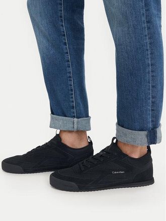Calvin Klein Sneakers Low Pro Runner Mix Mat HM0HM02208 Schwarz
