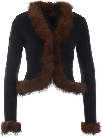 Self Portrait Cardigan - Schwarz