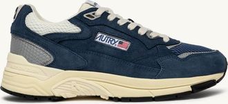 Autry SNEAKERS HYPERWAY AUS NETZGEWEBE UND WILDLEDER IN ENSIGN BLUE UND SILBER