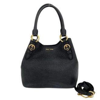 Miu Miu Pre-owned Leder 2way Handtasche - - Pre-owned - Damen - Schwarzk - ONE SIZE