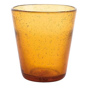 Villa D'Este Home Tivoli Set mit 6 Bernstein-Wassergl&auml;sern, 330 ml, aus mundgeblasenem Glas, Cancun Satin