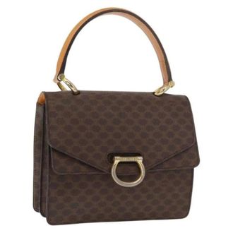 Celine Sac &agrave; main vintage en plastique Pre-owned - Femme - Pre-owned - Brun - Taille: ONE Size