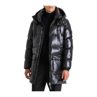 Antony Morato Homme, Manteaux, Noir, Taille: S Manteau en nylon lav&eacute;