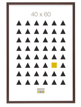 Deknudt Frames S44CH4-40.0X60.0 Bilderrahmen, Holz/MDF, Schlichter Stil, schmal, 63,5 x 43,5 x 1,47 cm, Dunkelbraun