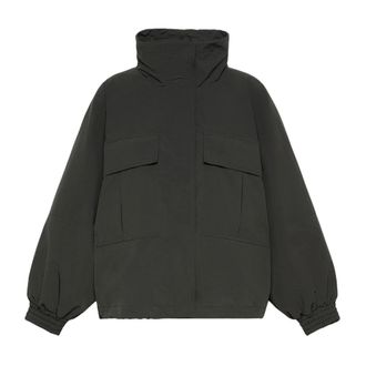 Max Mara Wasserabweisende Canvas-Jacke - - Jackets - Damen - Schwarzk - 4XS