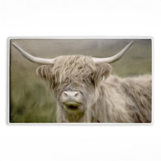 Stupell Industries Highland Cattle Dreams Bedruckte Plüsch-Badezimmer-Fußmatte, Design von Kim Allen, 30 x 0,8 x 18 cm