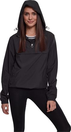 Urban Classics Damen Jacke Ladies Basic Pullover TB2013, Gr. X-Small (Herstellergröße: XS), Schwarz (Black 00007)