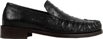 Acne Studios Ostrich-printed Leather Loafers
