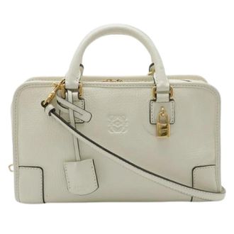Loewe Pre-owned Amazona 23 Leder 2way Tasche - - Pre-owned - Damen - Beige - ONE SIZE