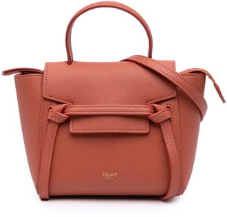Celine Hobo Bags - Pico Grained Calfskin Belt Bag - Gr. unisize - in Orange - f&uuml;r Damen