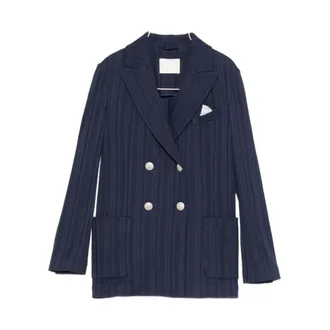 Circolo 1901 Double-Breasted Blazer - - Jackets - Damen - Blau - L