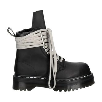 Rick Owens Botte &agrave; semelle compens&eacute;e et embout de s&eacute;curit&eacute; - Femme - Chaussures - Noir - Taille: 38 EU