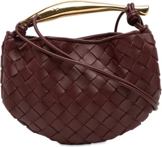 Bottega Veneta Hobo Bags - Baby Lambskin Intrecciato Sardine Satchel - Gr. unisize - in Rot - f&uuml;r Damen