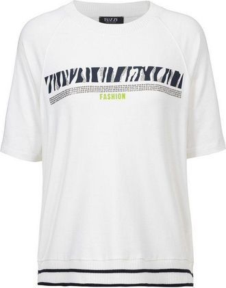 Tuzzi Nero T-Shirt mit Rippbund