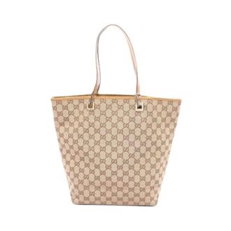 Gucci Pre-owned Sac cabas en toile GG - Femme - Pre-owned - Beige - Taille: ONE Size