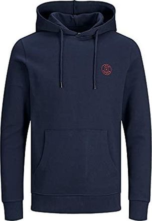 Jack & Jones Jack & JONESJjebasic Logo Hood Sweat &Agrave; Capuche Homme, Blazer Bleu Marine, XS (EU)