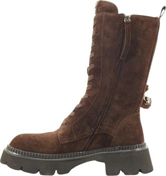 Gio+ Bottes &agrave; lacets Greta - Femme - Chaussures - Brun - Taille: 36 EU