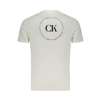 Calvin Klein Logo Crew Neck T-Shirt - White