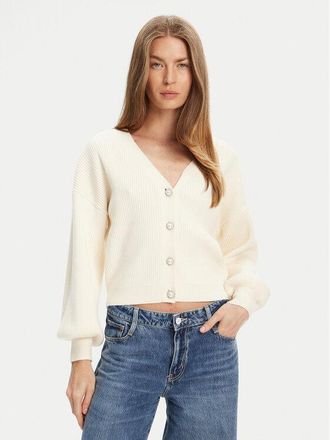 Guess Strickjacke W5YR07 Z2ZK2 &Eacute;cru Relaxed Fit