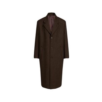 Saison 1865 Manteau long uni en laine