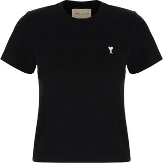 Ami Femme, Tops, Noir, Taille: 38 FR T-Chemises