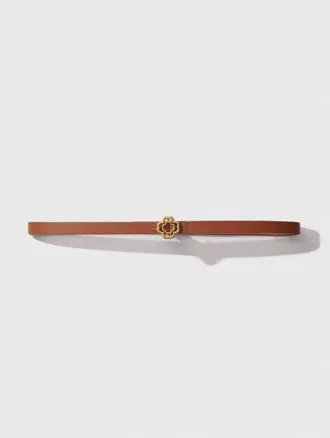 Maje Ceinture Fine Clover - Marron - 3 - Maje