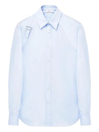 Alexander McQueen chemise Harness - Bleu