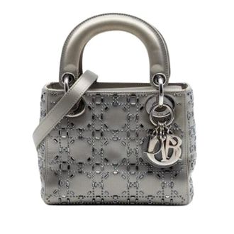 Dior Sac Mini Lady Pre-owned - Femme - Pre-owned - Gris - Taille: ONE Size