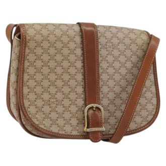 Celine Pre-owned Vintage Macadam Canvas Schultertasche - - Pre-owned - Damen - Beige - ONE SIZE