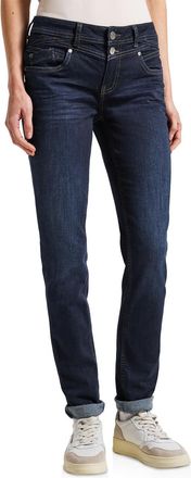 Street One Damen 3715692 Casual Fit Jeans, deep Indigo Washed, 25W/ x 32L