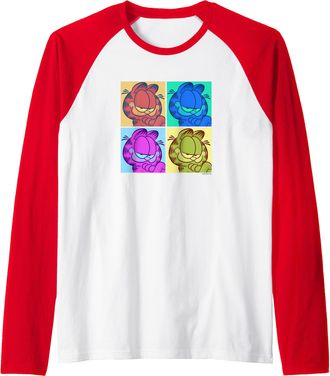 Garfield Pop Color 4 Grid Raglan