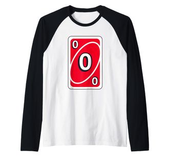 Uno Halloween Red 0 Karte Raglan
