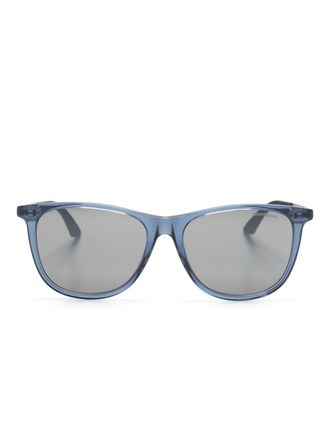 Montblanc lunettes de soleil &agrave; monture carr&eacute;e - Bleu