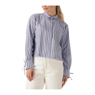 Modstr&ouml;m Damen, Blusen & Hemden, Blau, LGr&ouml;&szlig;e