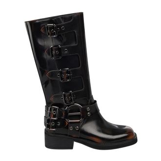 Alma En Pena Biker-Schnallen - - Shoes - Damen - Braun - 38 EU