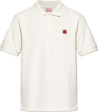 Kenzo Homme, Tops, Beige, Taille: XL Boke Flower Slim Polo