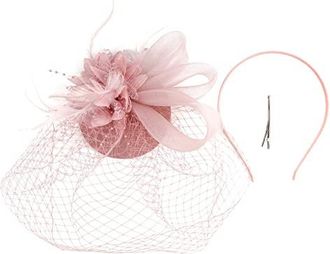Generic Chapeau dornement de fleur de banquet europ&eacute;en pour femme, rose, Taille unique