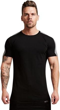 Generic Chemise Homme Manches Courtes, Tee Shirt Running Homme Slim Fit,Top Ete Grande Taille Moulant Haut Ajustée Casual Blouse à Col Rond Couleur Pure Tuniq