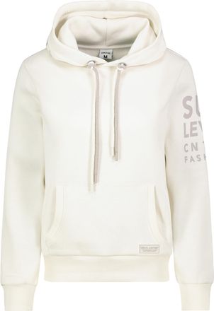Sublevel Damen Sweathoodie Kapuzenpullover Sweatjacke mit Prints und Kapuze white2 XL